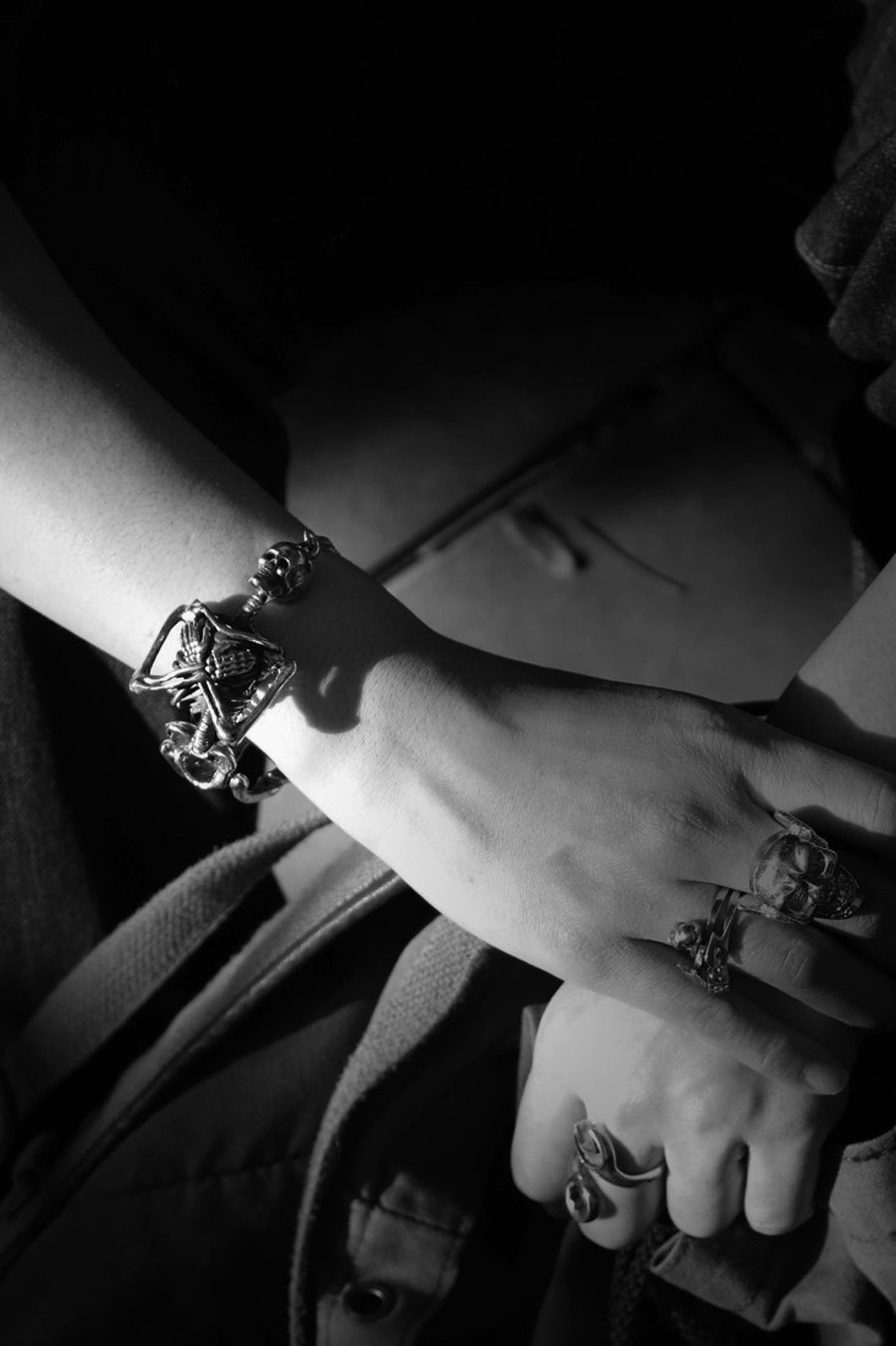 Skeleton Bracelet/anatomical Jewelry/human Bone/anatomy Human/handcuff ...