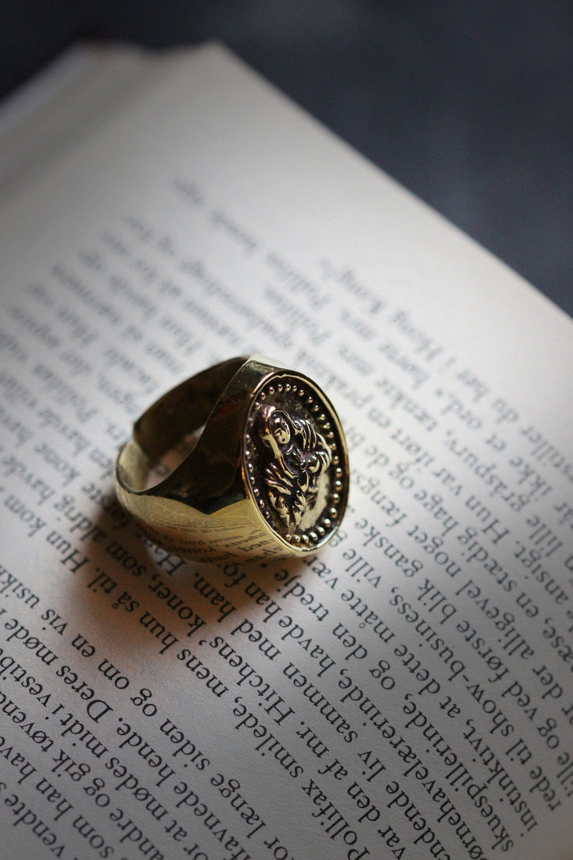 Mary Ring,st.mary Ring,mother of God Ring,original Made and Designed by ...