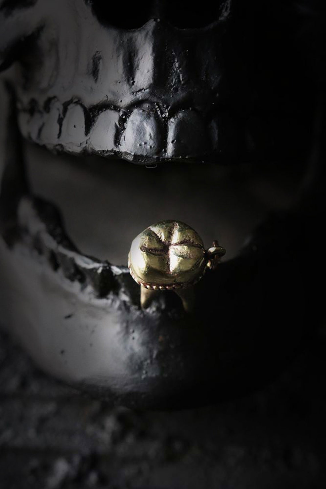 A Tooth - Three Roots - Charm Necklace - Brass Version by Defy - Etsy