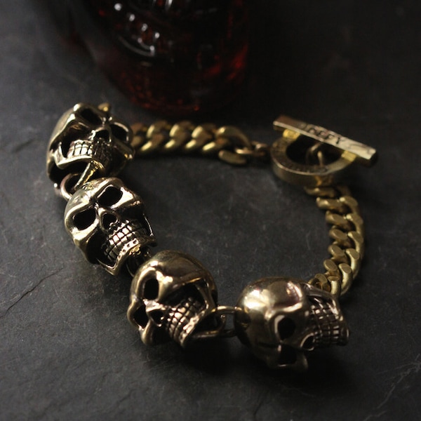 Skull Bracelet - Etsy