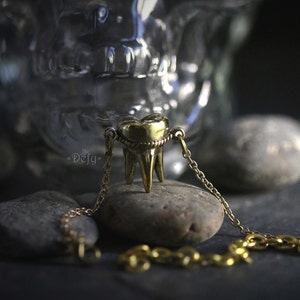 Human Tooth Bracelet With Three Fangs by Defy / Adjustable Cuff Jewelry ...