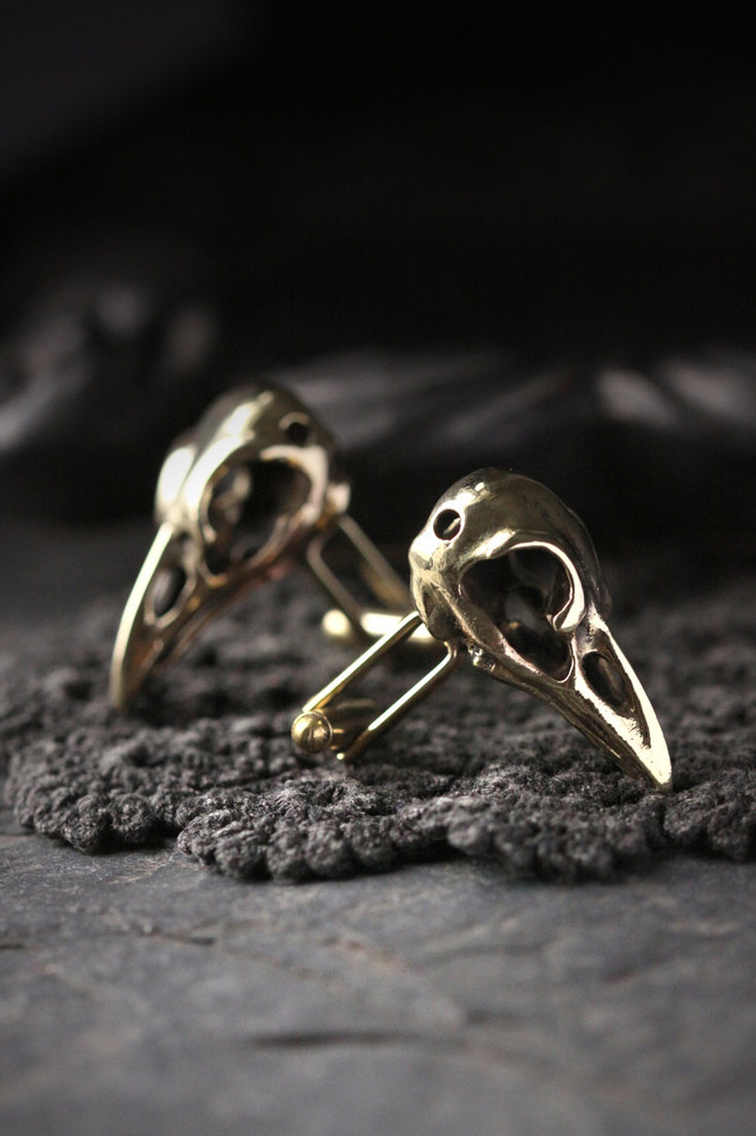 Raven Skull Cufflinks - Original Made and Designed by Defy / Unique ...