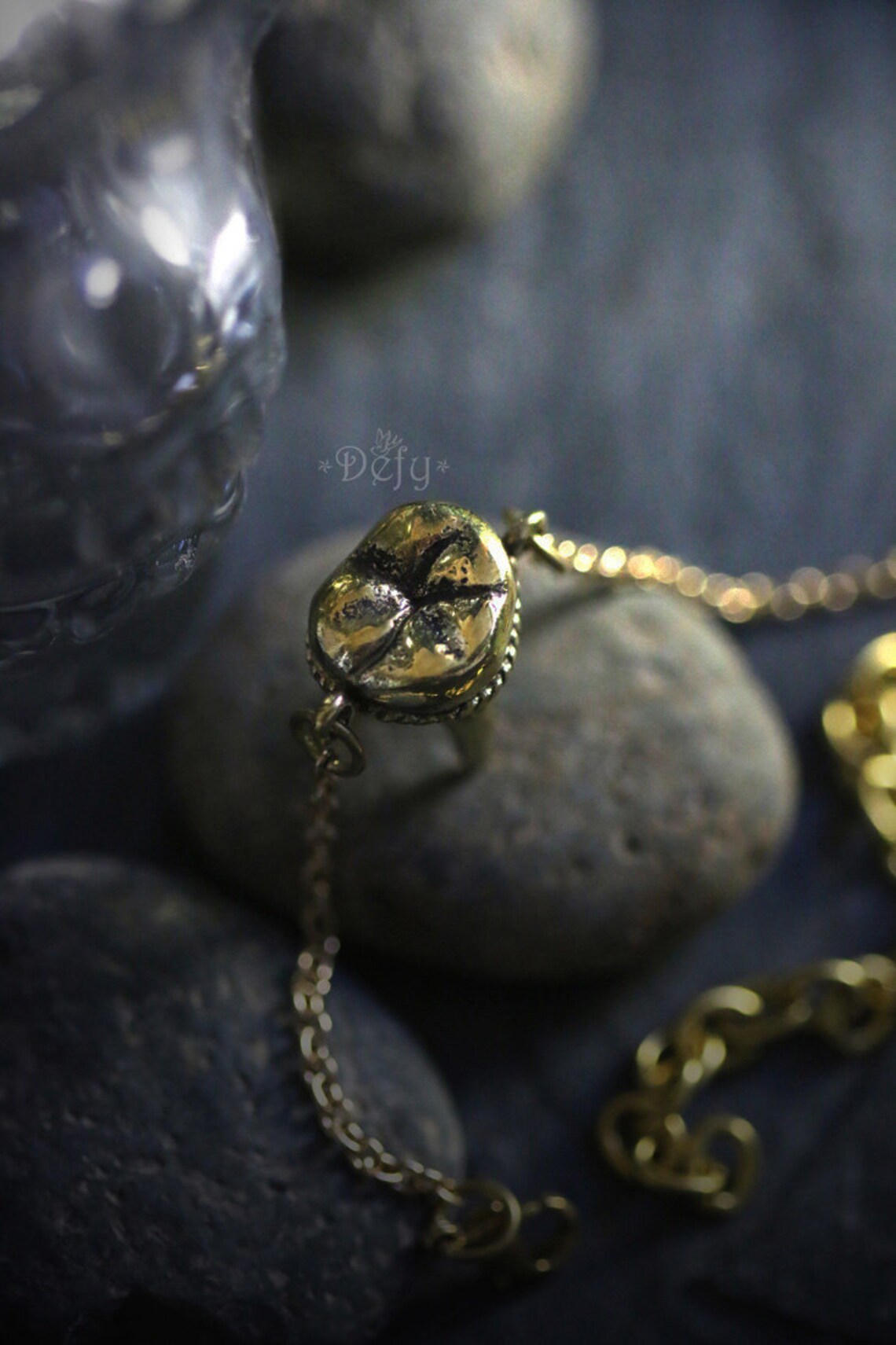 Human Tooth Bracelet With Three Fangs by Defy / Adjustable - Etsy