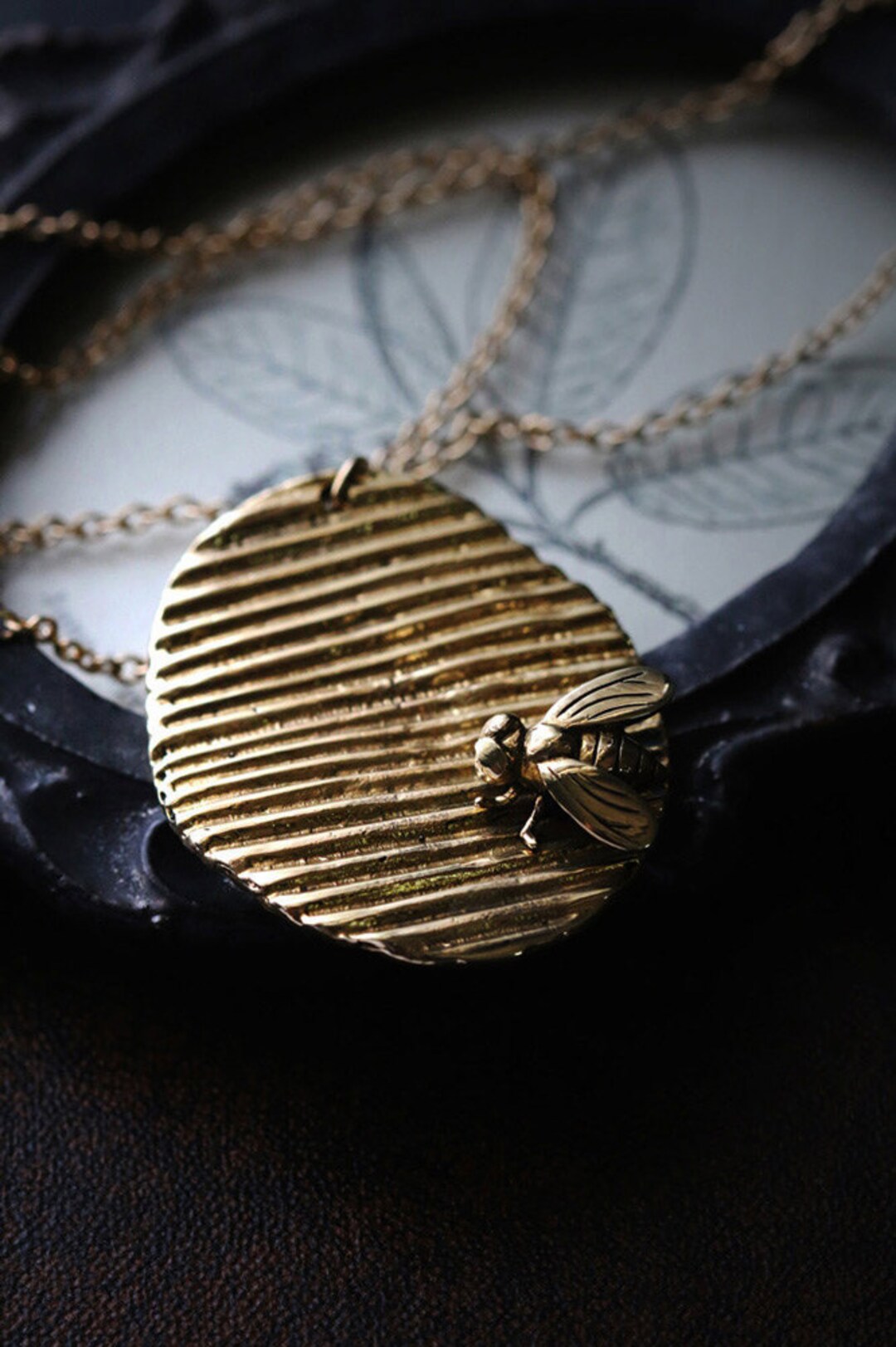 Fly on Potato Chip Charm Necklace by Defy / Original Design Handmade ...