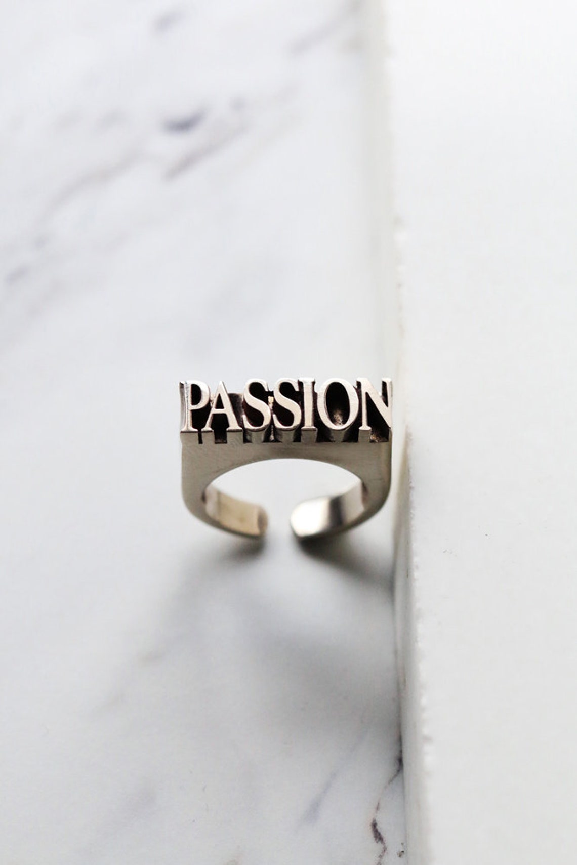 THE Word on Ring passion Original Made and - Etsy