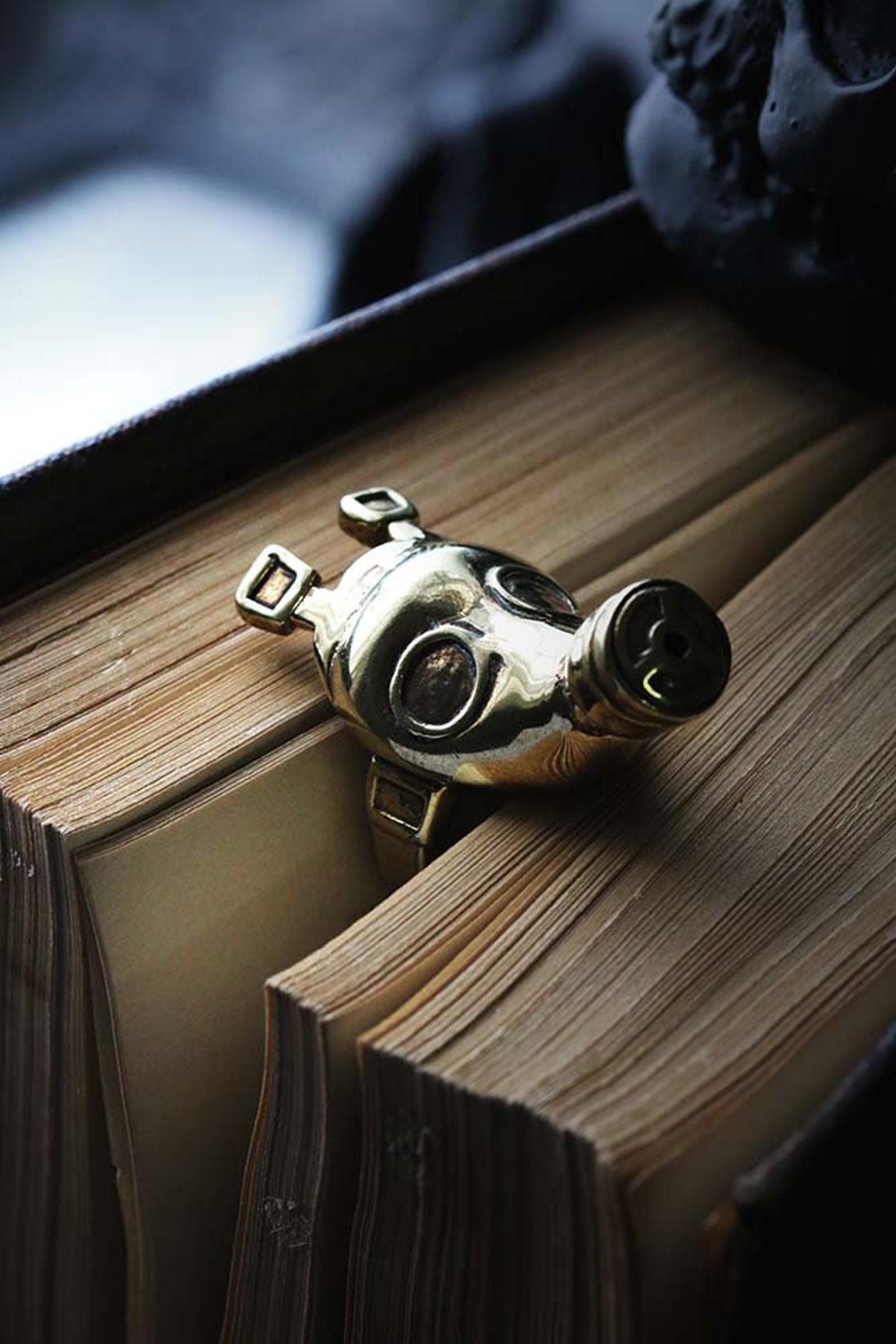The Gas Mask Ring. Original Made and Designed by Defy. / - Etsy