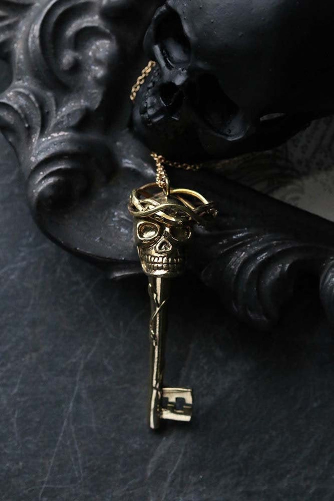 The Key Skull Necklace Original Made and Designed by Defy. / Unique ...