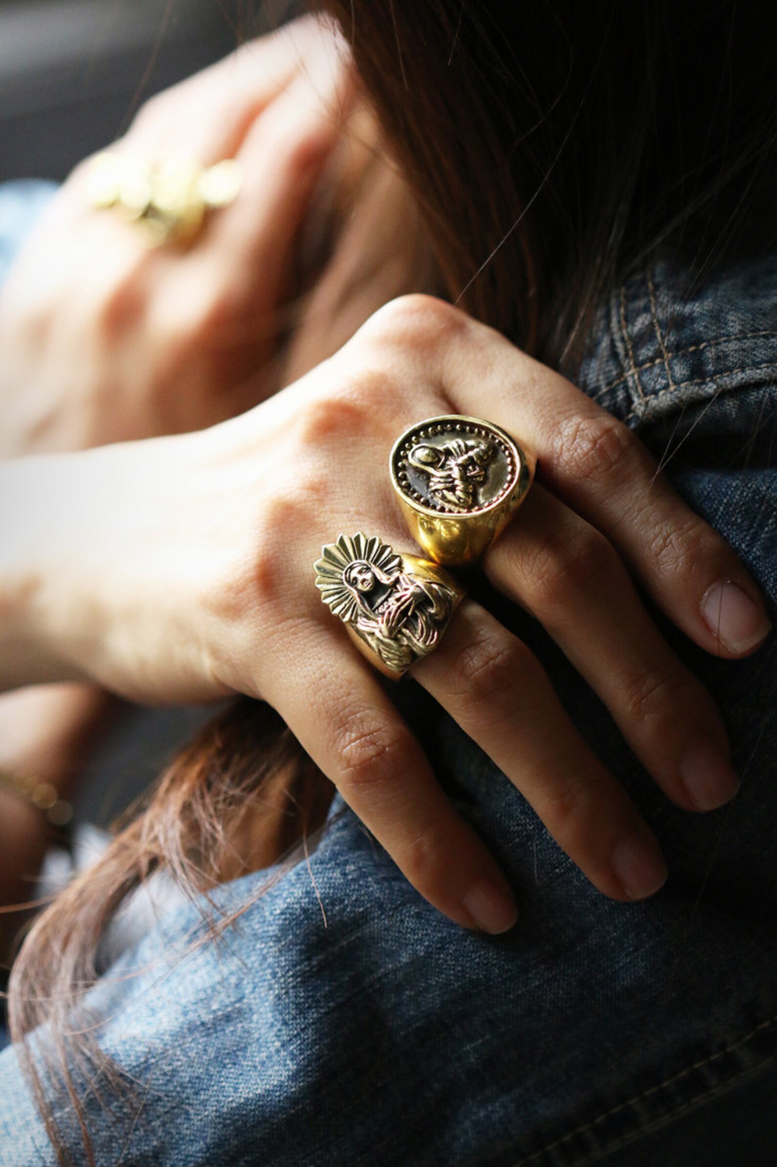 St.mary Ring,mother of God Ring,golden Mary Ring,lady Ring, - Etsy