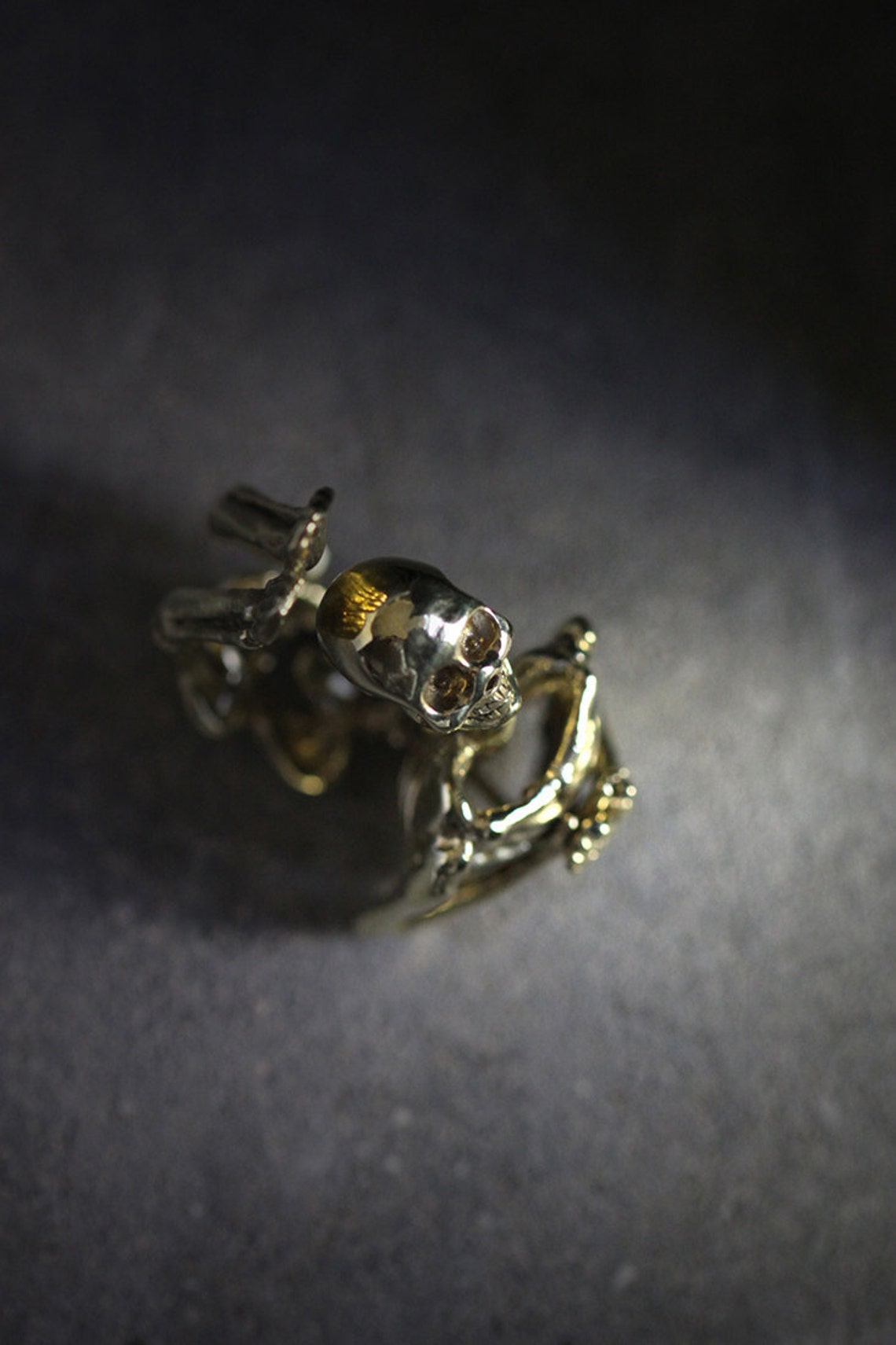 Human Skeleton Ring Original Design by Defy / Statement Ring | Etsy