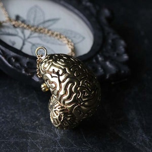 Brain Charm Necklace Original Design and Made by Defy - Handmade ...