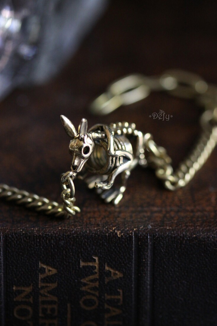 Rabbit Skeleton Bracelet by Defy / Original Handmade Jewelry / - Etsy