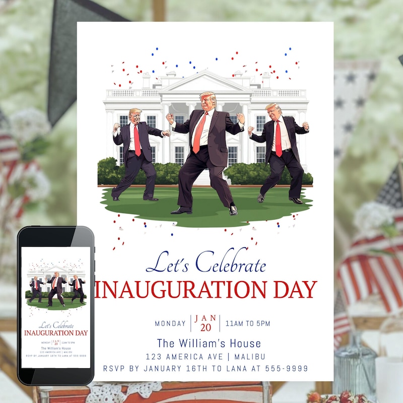 Trump Inauguration Invitations - Etsy