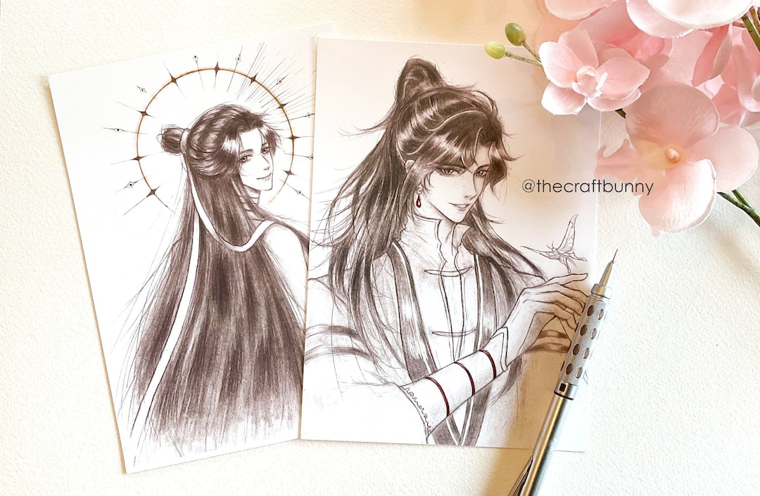 TGCF Hualian Prints/bookmarks - Tian Guan Ci Fu, Heaven Official's ...
