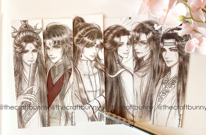 Mxtx Bookmark Set - MDZS, TGCF, SVSSS, Wangxian, Hualian, Bingqiu, Lan ...