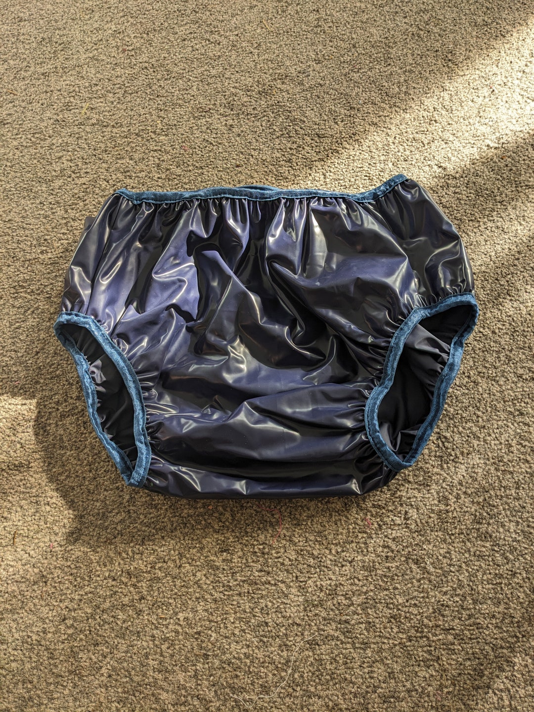 Waterproof Thick Soft Navy Blue Plastic Pants 27-47 - Etsy Australia