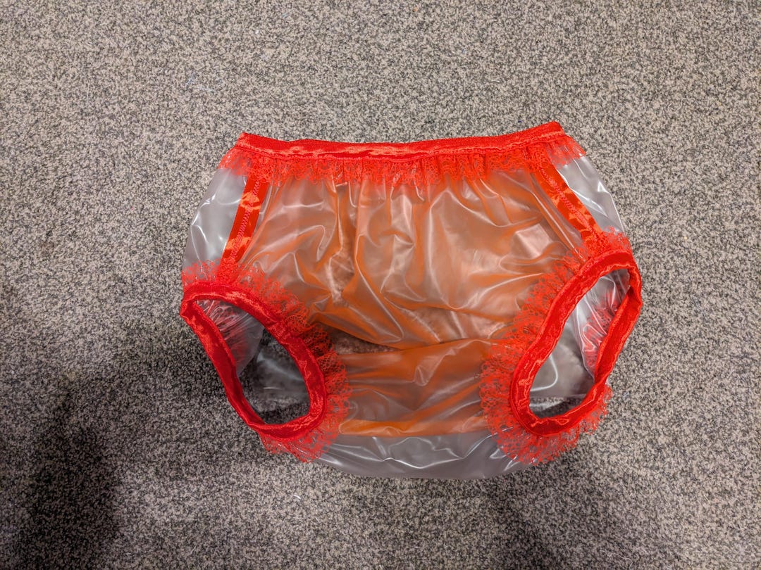 Waterproof Super Soft Peach/thick Clear Plastic Lacy Pants (26-46 ...