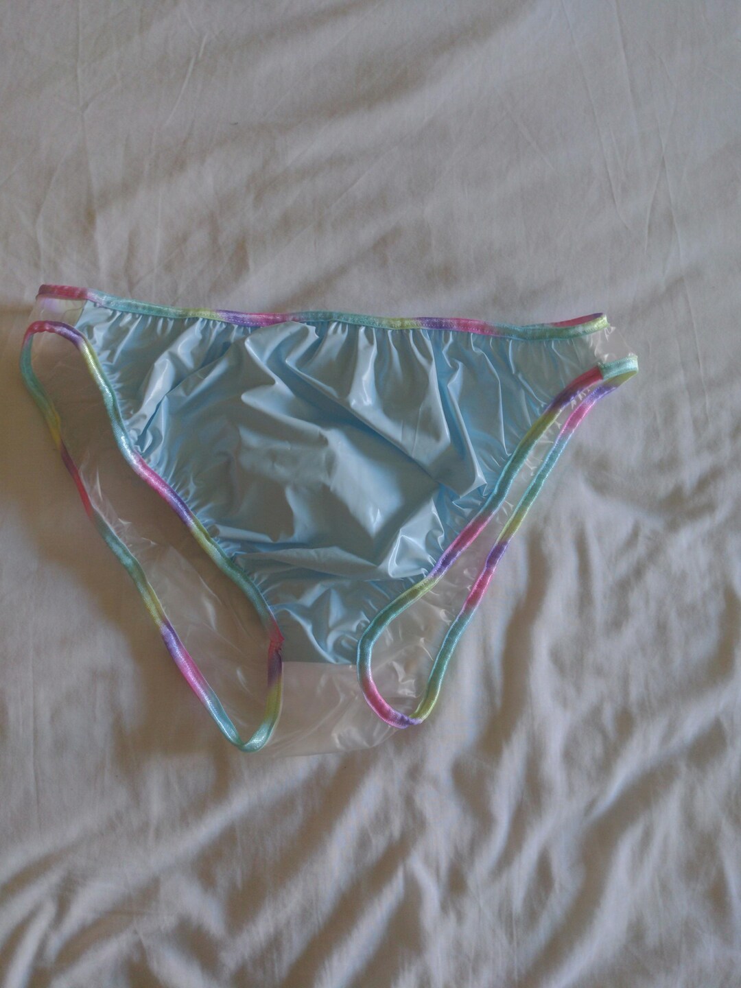 Waterproof Baby Blue/clear Plastic Briefs 31-47 - Etsy