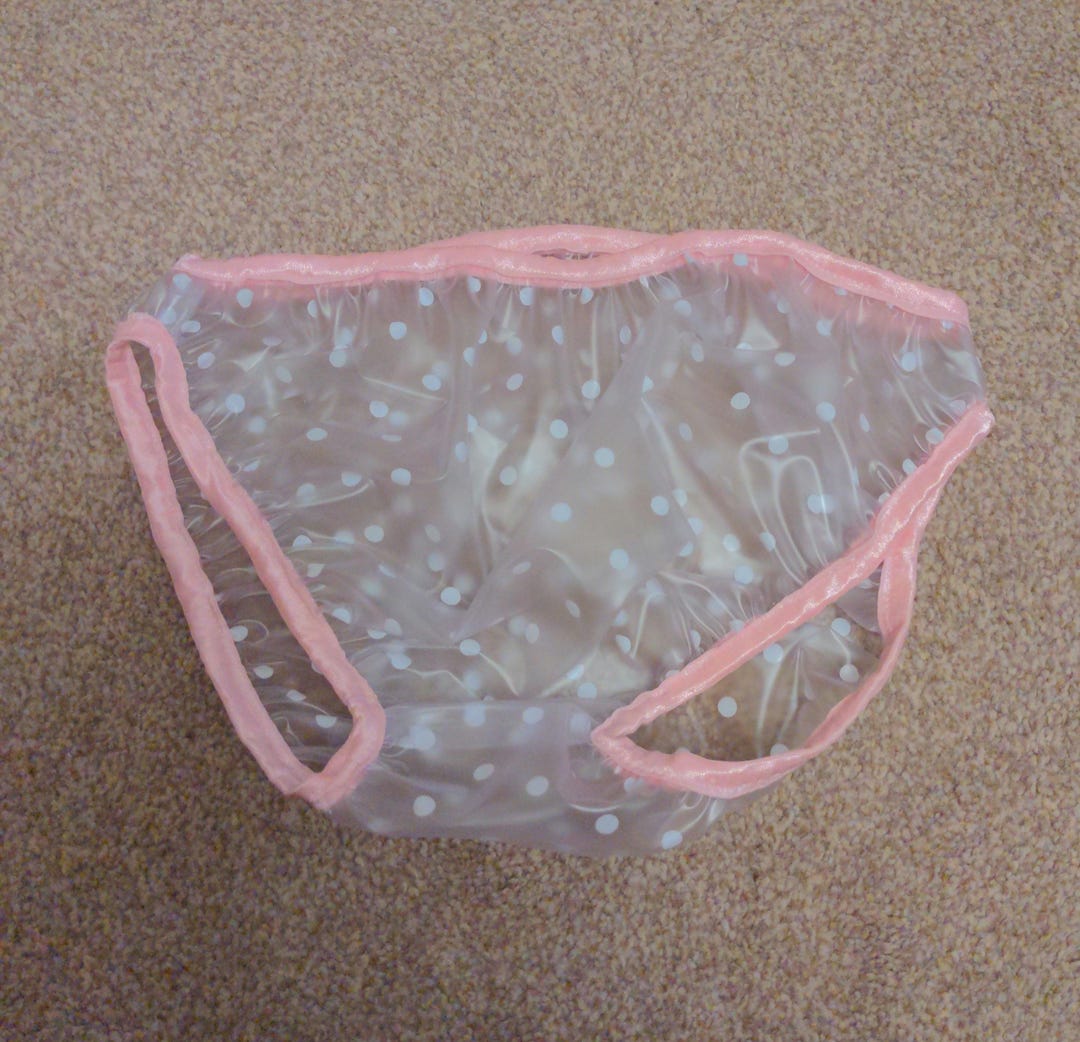 Waterproof Soft Clear Pokdot Plastic Briefs 26-43 - Etsy UK