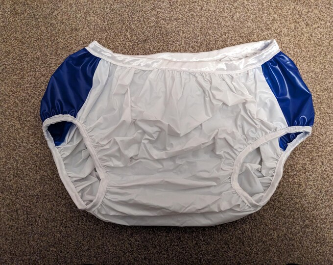 Waterproof White/cobalt Blue Plastic Pants (28-51) - Etsy