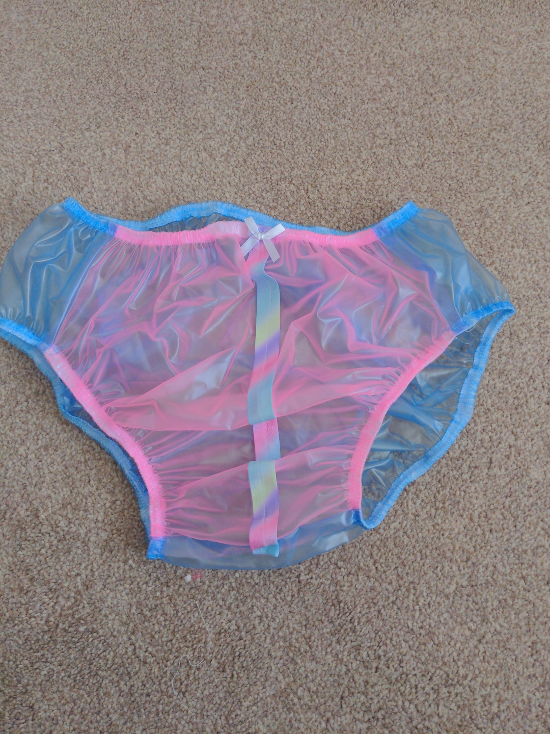 Wasserdichte weiche rosa/blaue Sissy Plastikhose 24 48 - Etsy.de