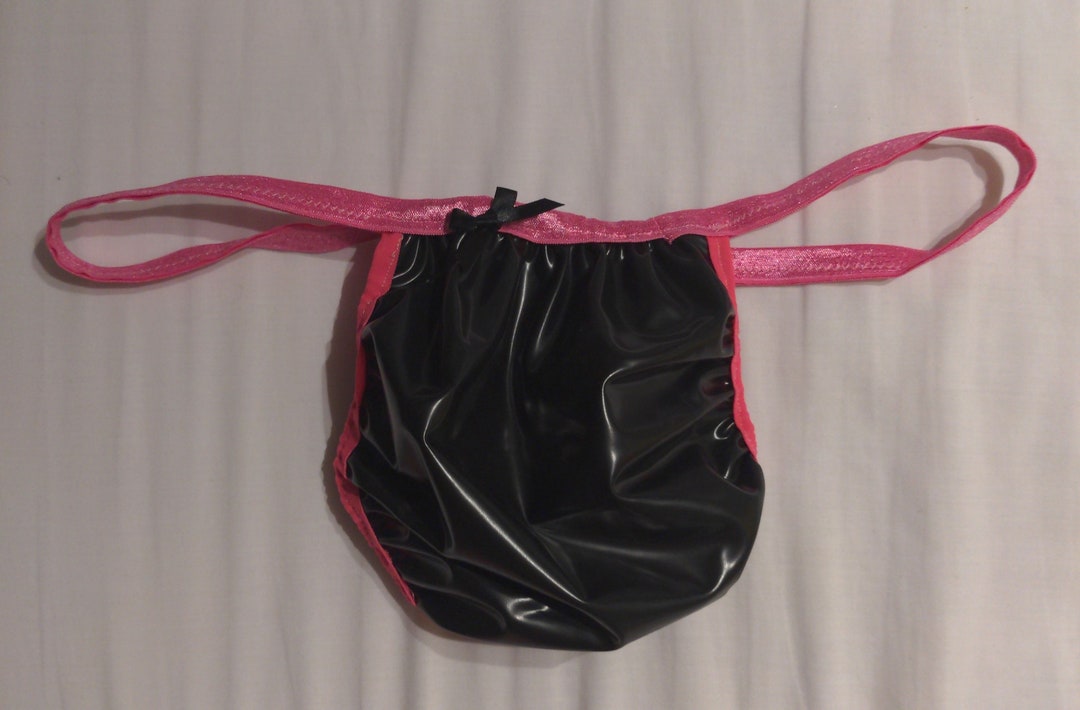 Thick Black Plastic Jock Strap Black/pink 27-42 L/XL - Etsy
