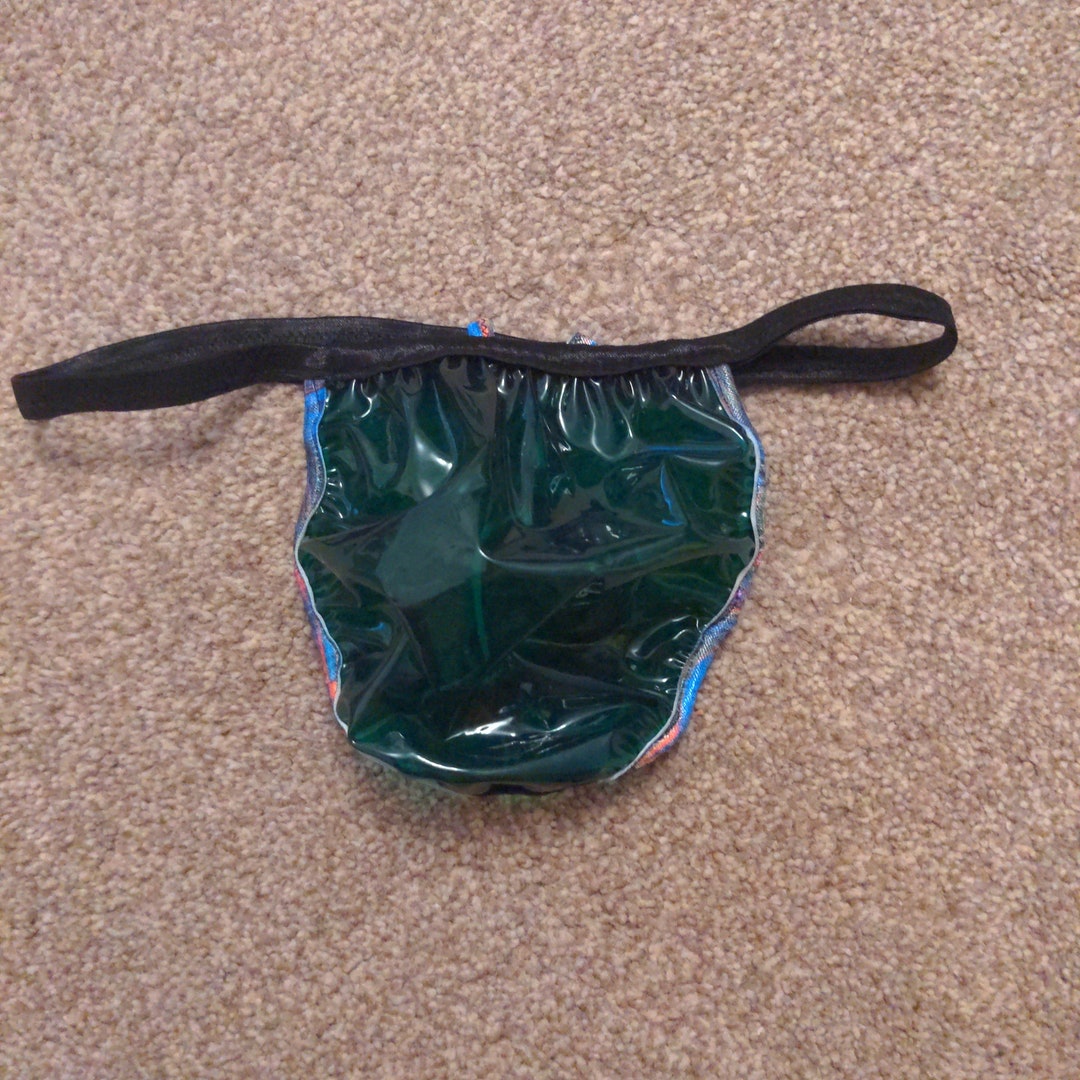 Waterproof Green Glass Plastic Jock Strap Black /print 24-37 Large - Etsy