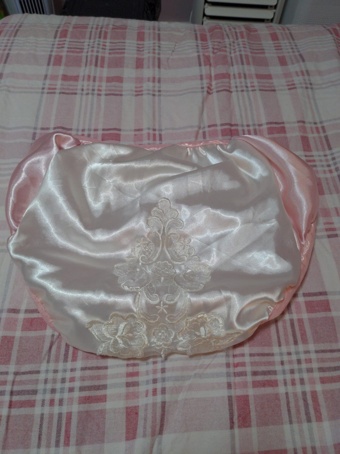 Waterproof White/pink Satin /pearl Pokdot Plastic Pants (26-43) - Etsy ...