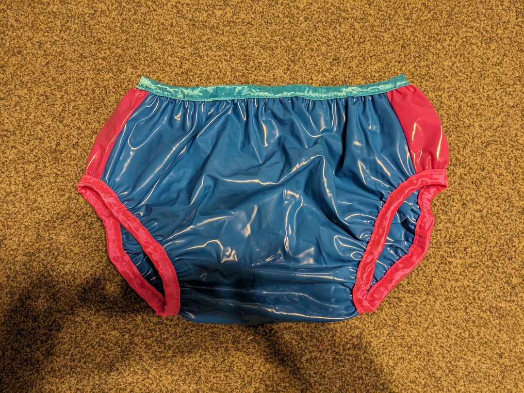 Waterproof Thick Light Blue/bubblegum Pink Plastic Pants (30-51) - Etsy