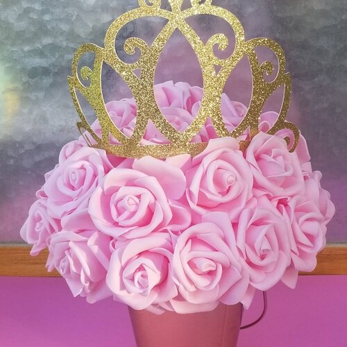 Princess Centerpiece Prince Babyshower Centerpiece Pink and - Etsy
