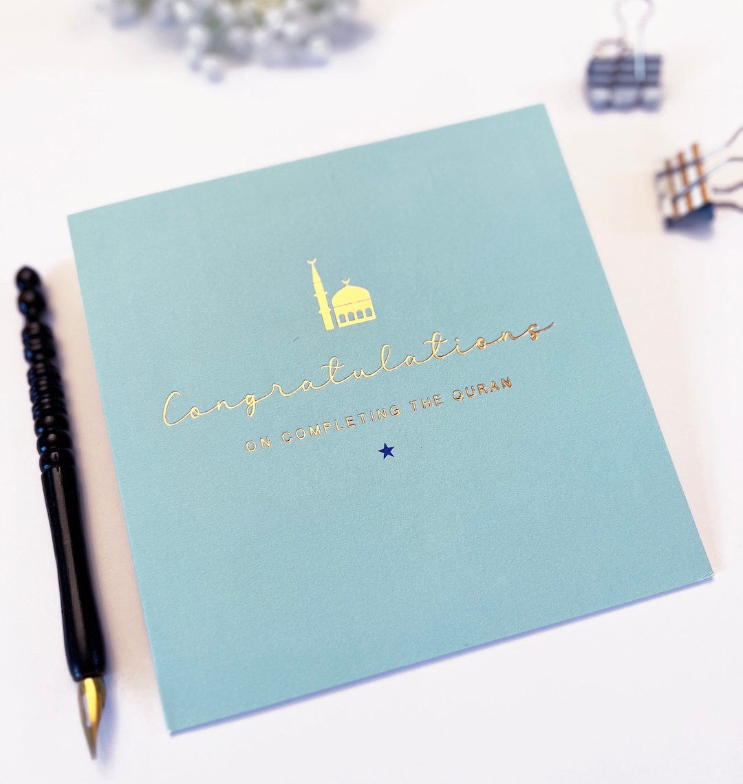 Quran Completing Congratulations Gold Foiled Card for Boys - RC 40 - Etsy