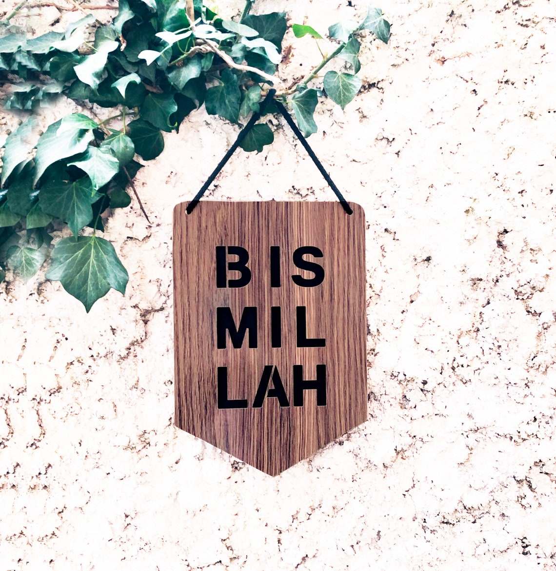 Bismillah Pennant Laser Cut Hanging Sign Islamic Gifts - Etsy UK