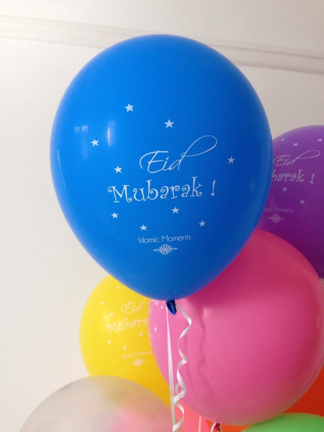 10 Large Eid Mubarak Balloons, Eid Decorations - Multi Coloured Pack - BA 01 - Etsy UK