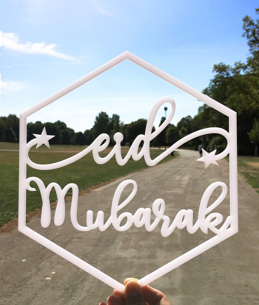 Eid Mubarak Laser Cut Door Sign - Eid Decorations, Decor LCA 01 - Etsy