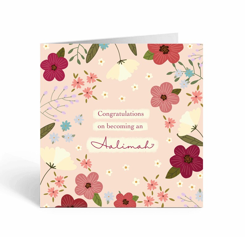 Aalimah Graduation, Congratulations, Mubarak Islamic Greeting Card ...