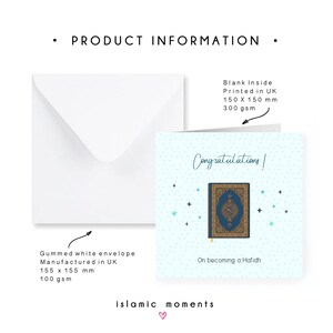 Hafidh, Hafiz Graduation Islamic Card, Hifz Mubarak Hifdh Boy - ILM 19 ...