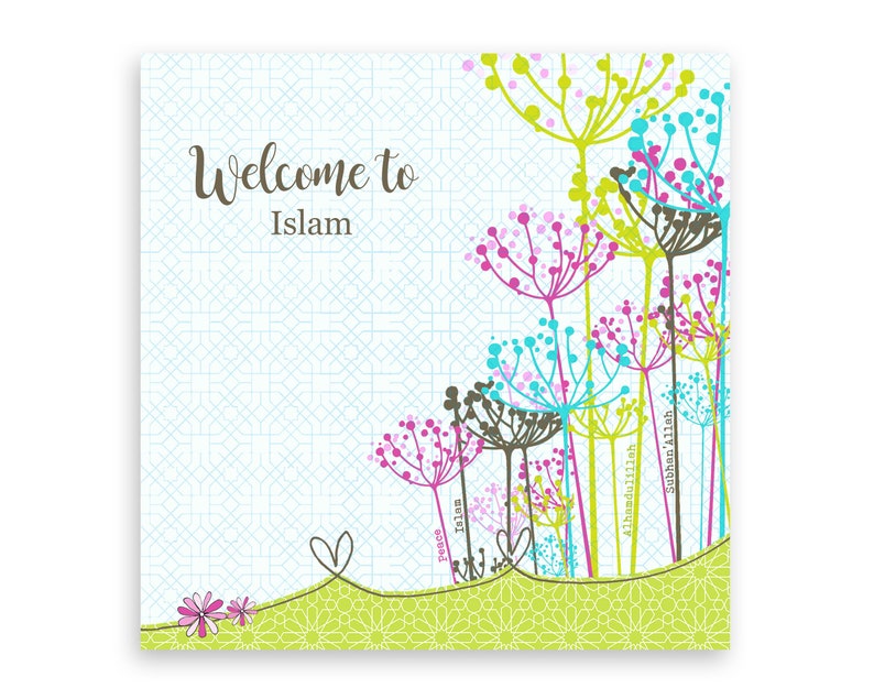 Welcome to Islam Islamic Greeting Card New Muslim BB 24 - Etsy