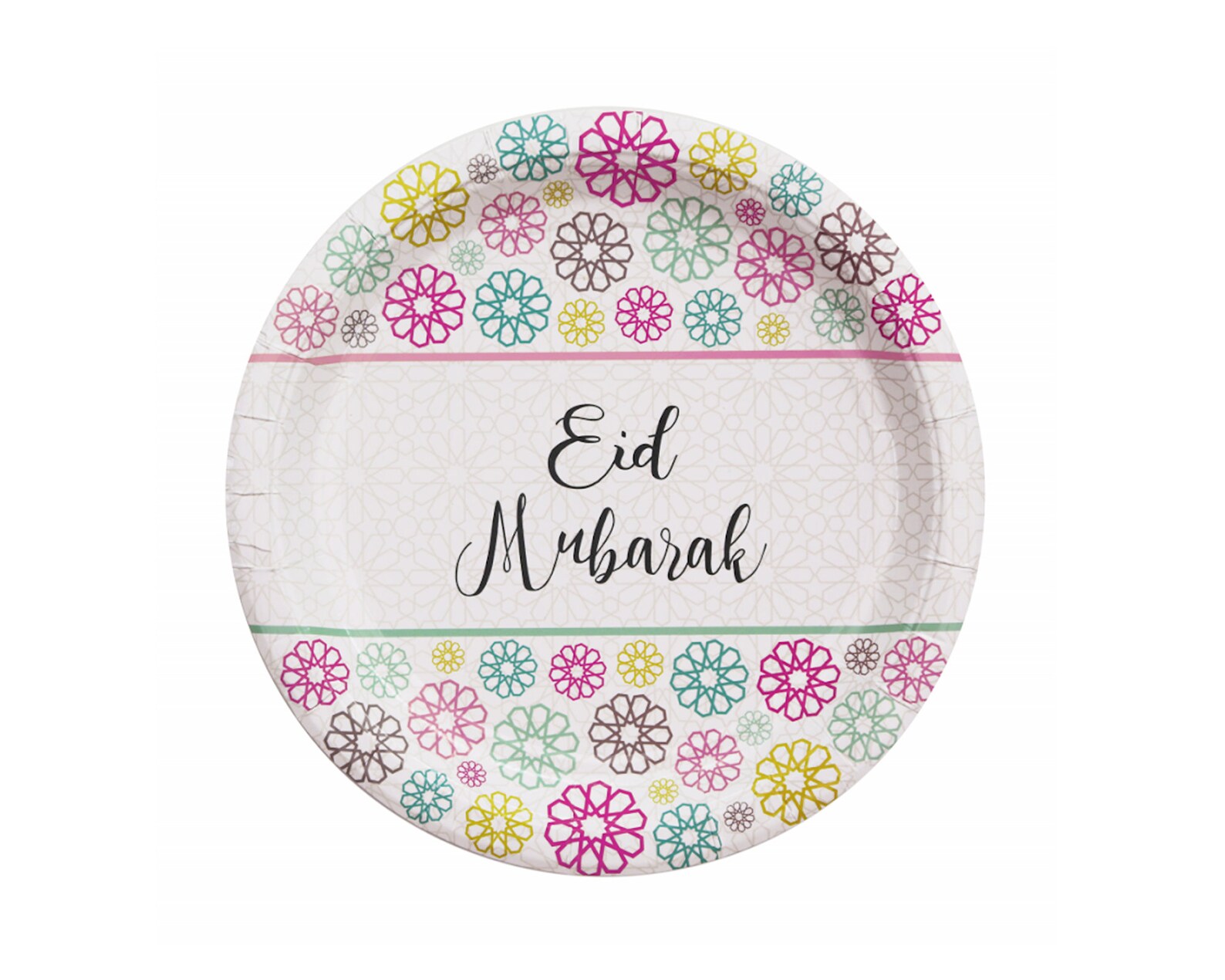 Pack of 5 Eid Mubarak Paper Plates - Eid Party Celebration Eid ...