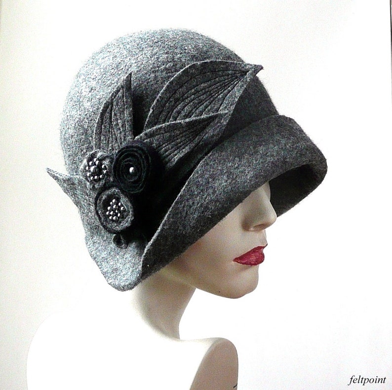 Millinery Hat Felt Hat Felted Hats Felt Hats Cloche Hat - Etsy