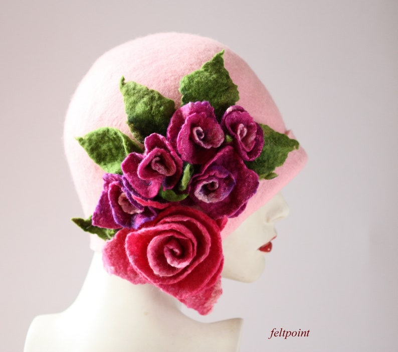 Spring Cloche Hat Handmade Hat - Etsy