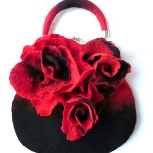 Felt Bag Felted Bag Felt Woman's Bag Felt Bag Merino Wool Handbags Art ...