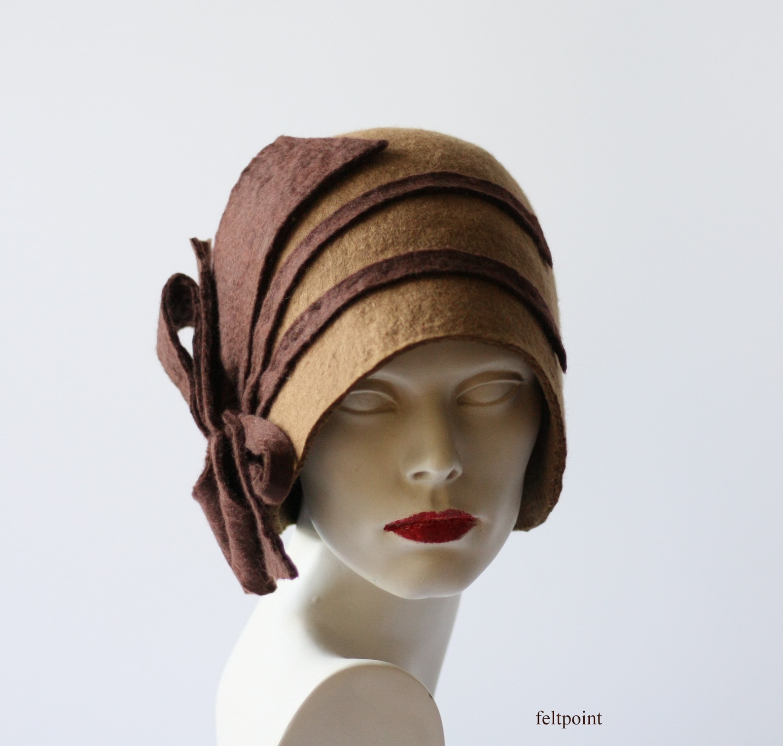 Cloche Women's Hat. 1920s Style. Handmade Hat - Etsy