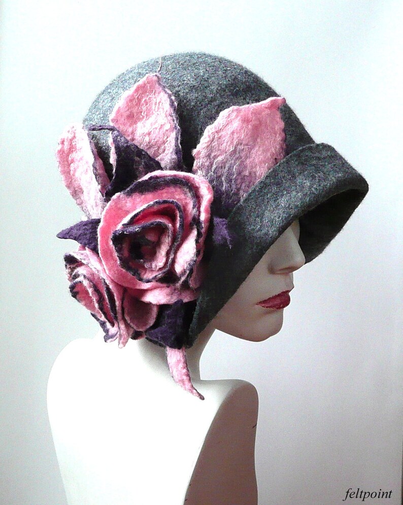 Millinery Hat Felt Hat Felted Hats Felt Hats Cloche Hat - Etsy