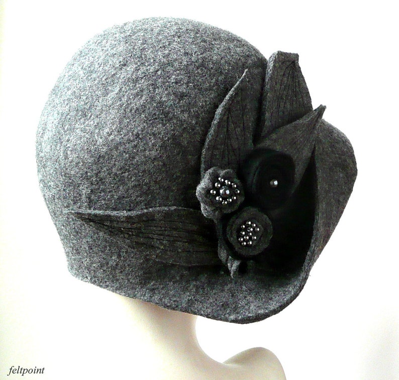 Millinery Hat Felt Hat Felted Hats Felt Hats Cloche Hat - Etsy