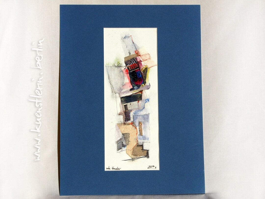 Arcitecture Window 40x30 Cm Mount Blue - Etsy