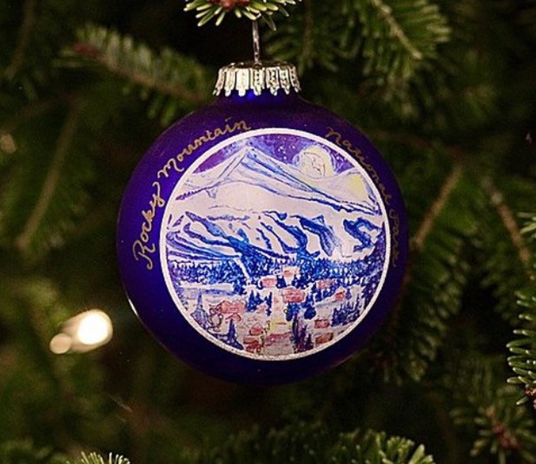 Goodnight Mountains Christmas Tree Ornament - Etsy