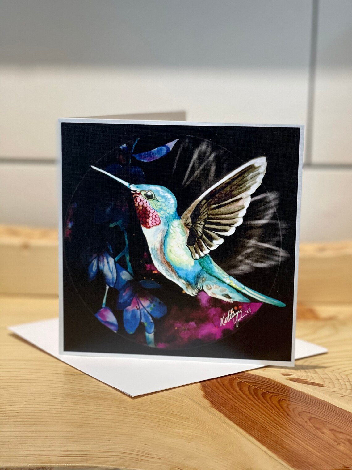 Hummingbird Greeting Card - Etsy