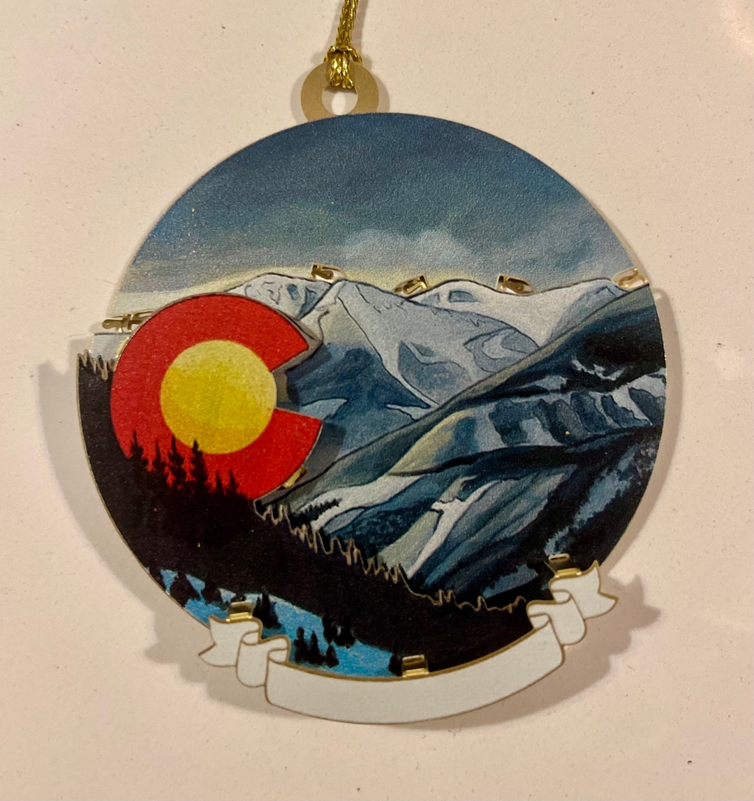 LIMITED EDITION!!! Colorado Mountain Snow Christmas Tree Ornament - Etsy
