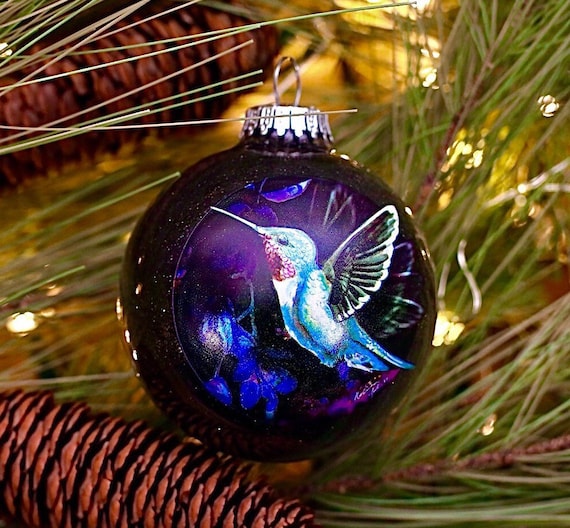Adorno Para árbol De Navidad Con Forma De Colibrí Colgante De Madera