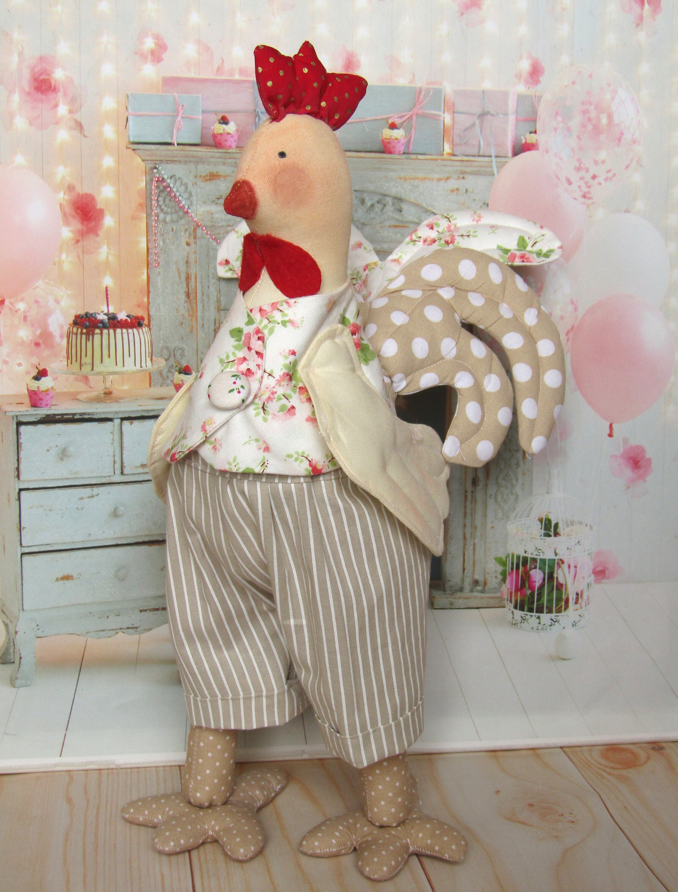 PATTERN Rooster Toyeaster Rooster Pattern Doll Sewing Pattern - Etsy