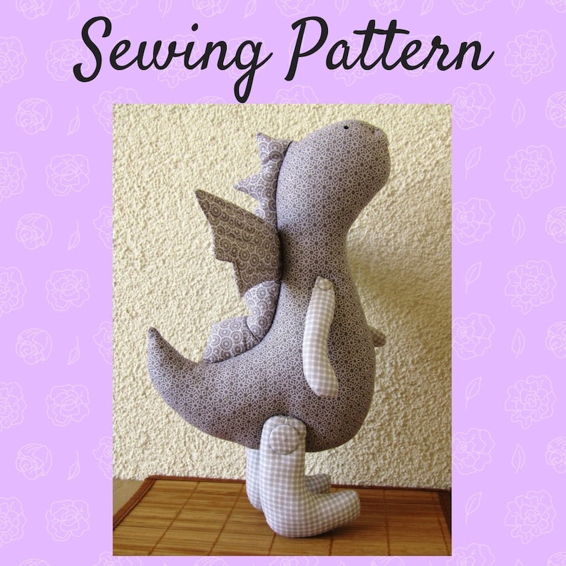Dragon Sewing Pattern Cloth Dragon Pattern Pattern for Sewing - Etsy